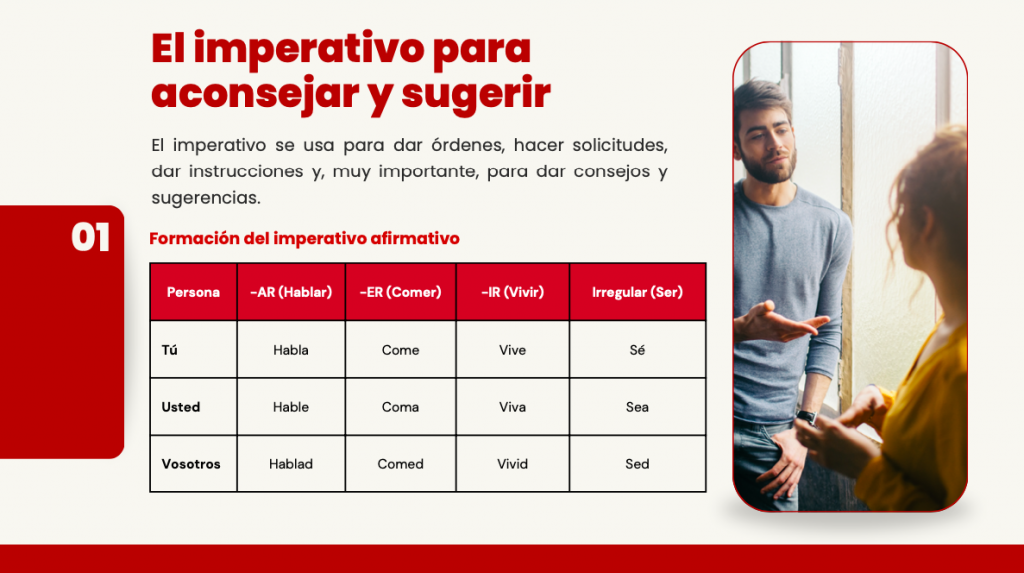 Cómo aconsejar en español: estructuras con subjuntivo, infinitivo e ...